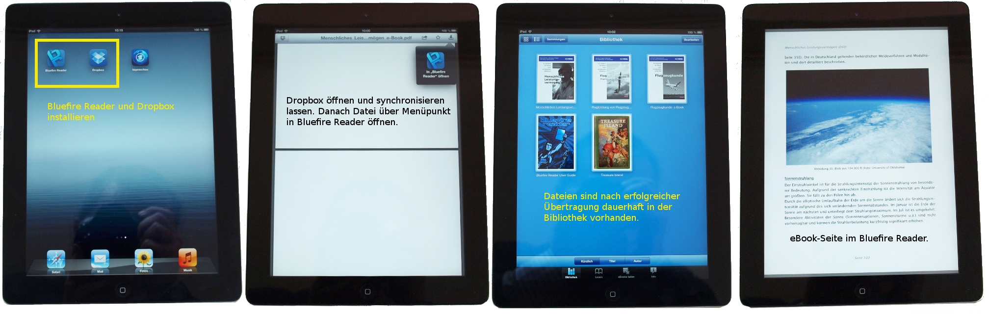 Hinweise zu anderen Formaten.